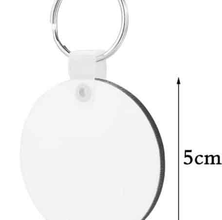 MDF Keyring round - Double sided (pack of 5) - Zhauns